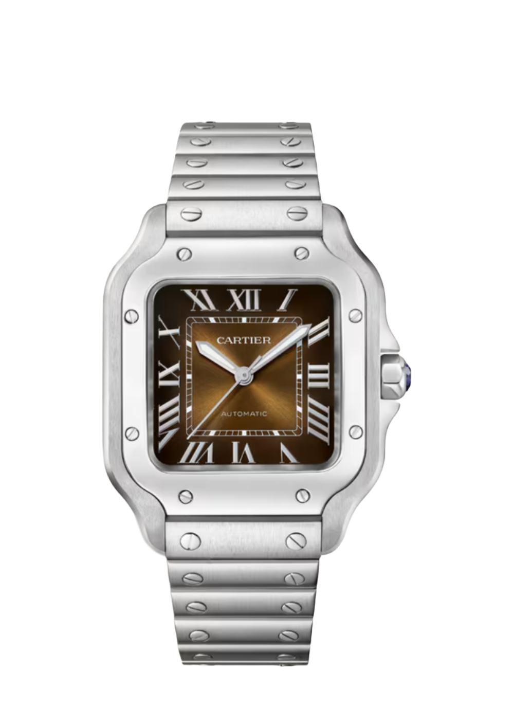 Cartier Santos "Medium Model" Brown (WSSA0065) – The Watch Scanner